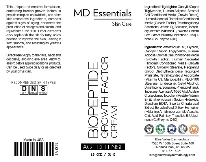 Biopeptide Growth Factor Cream (1.8 oz) – MD Essentials Skin Care
